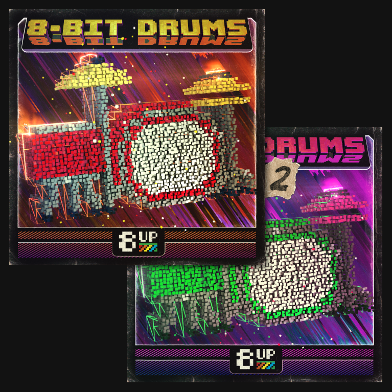 8-Bit Drums Bundle | Both Drum Sample Packs Together at a Discount – 8UP
